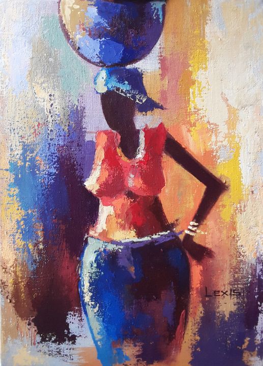 Amazing Lady, painting for interiors - Lexis Art and craft - Paintings ...