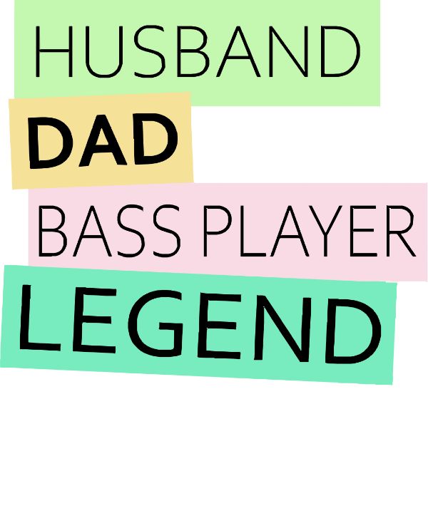 Husband Dad Bass Player Bass Player - Minimax - Digital Art & AI ...