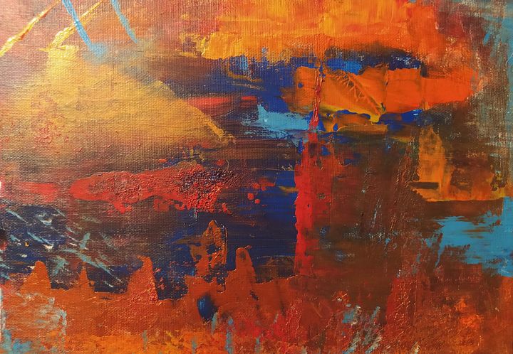 Futuristic skyline - Leïla Issa Brahim art - Paintings & Prints ...