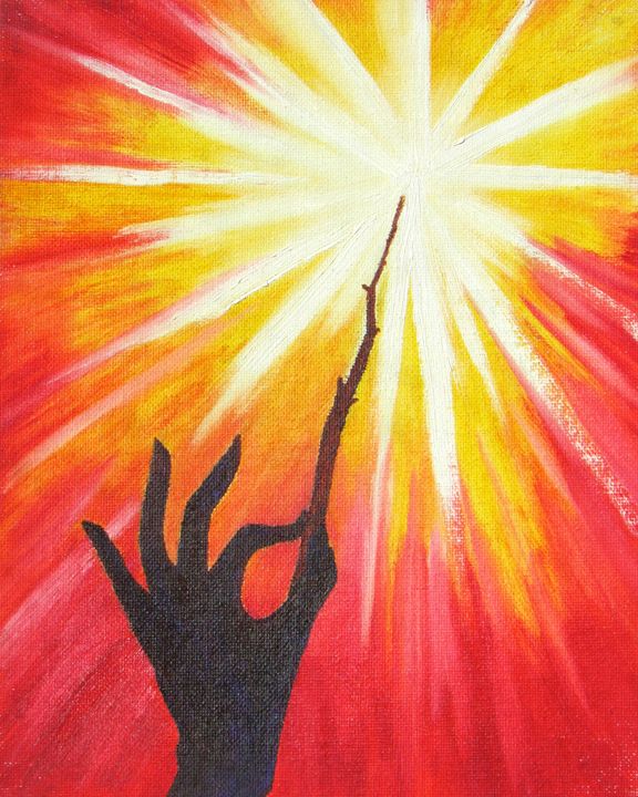 Magic Ace of Fire - Calliope Braintree's Tarot Series - Paintings ...