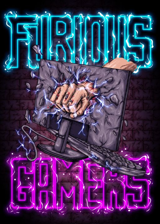 Furious Gamers Punch - Cerah-Art Studio - Drawings & Illustration ...