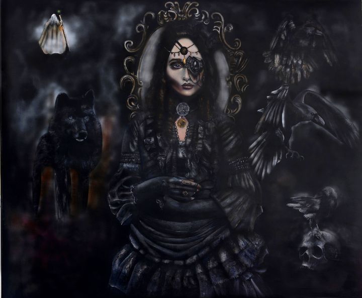 The scrying mirror - Grant Rose fine art - Paintings & Prints, Fantasy ...