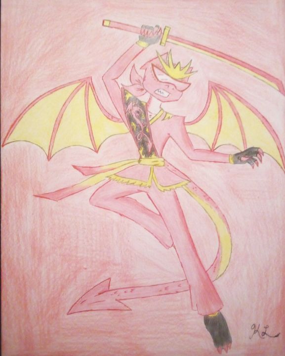 Red Pyro Sage Dragon - KEXE - Drawings & Illustration, Fantasy ...