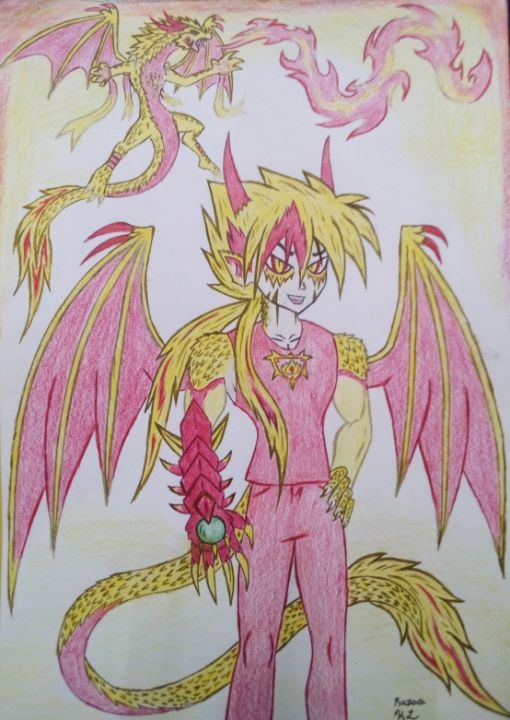 Golden Dragon God Issei Hyoudou - KEXE - Drawings & Illustration ...