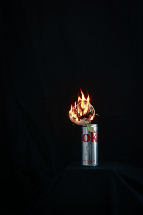 Diet coke fire show print - Photo Art by May - Photography, Abstract ...