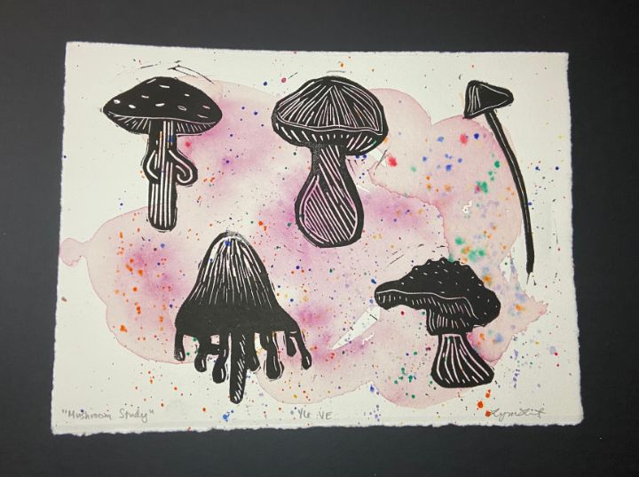 Mushroom Study - The Witch's Printshop - Drawings & Illustration ...