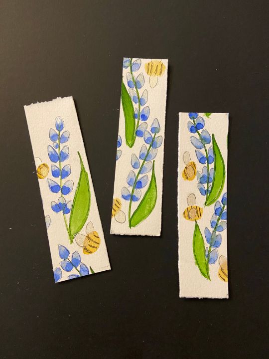 Blue Bonnet Bookmark - The Witch's Printshop - Drawings & Illustration ...