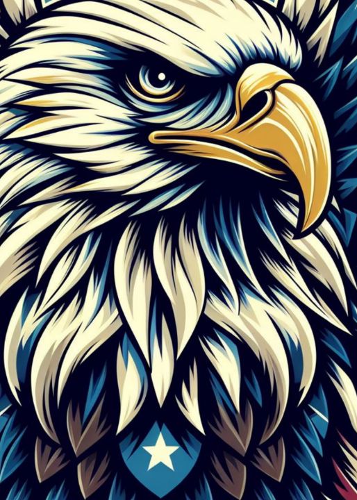 Eagle Head Poster Illustration - Creativedia Studio - Drawings ...