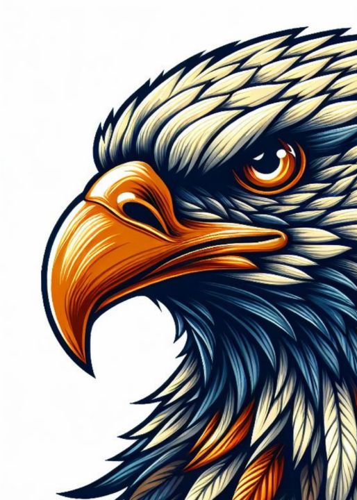 Eagle Head Poster Illustration - Creativedia Studio - Drawings ...