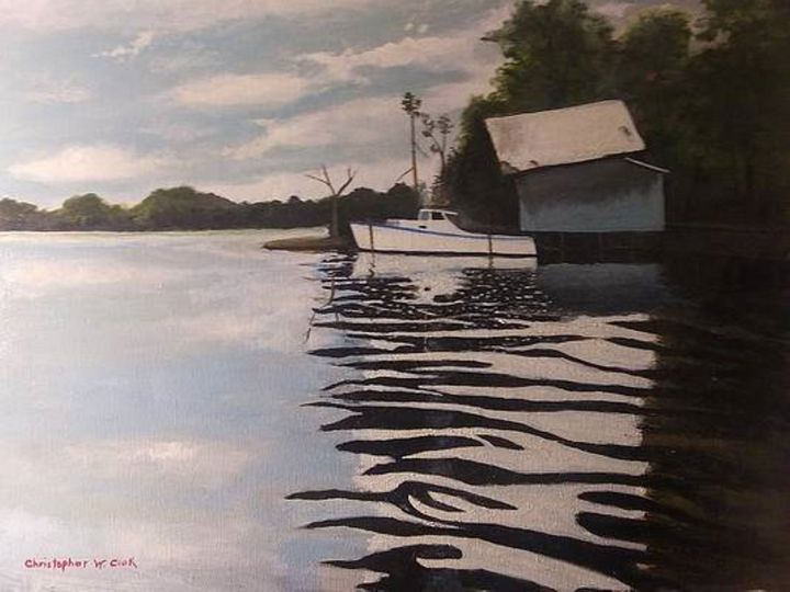 The Backwaters - Christopher Cook Art - Paintings & Prints, Landscapes ...