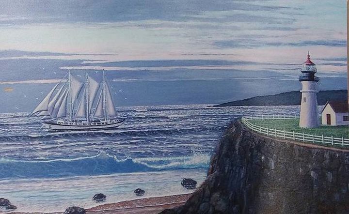 The Departure - Christopher Cook Art - Paintings & Prints, Landscapes ...