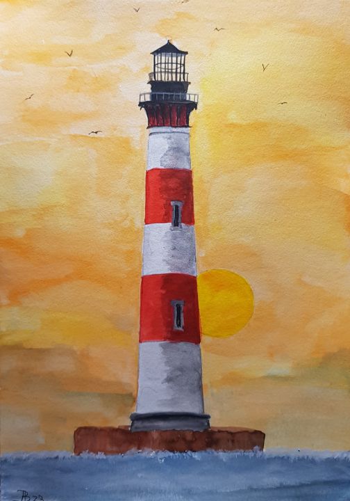 Folly Beach Light SC - Heijdi's fantastic painted World - Paintings ...