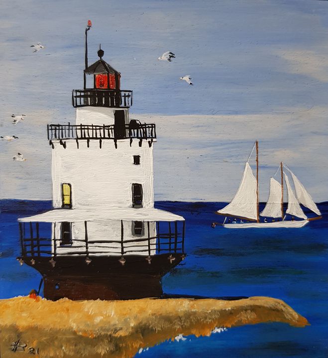Spring Point Ledge Light Station - Heijdi's fantastic painted World ...