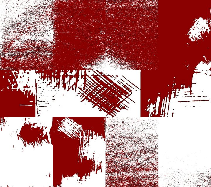 Collage of Red - Rik Bakshi - Digital Art & AI, Abstract, Collage - ArtPal