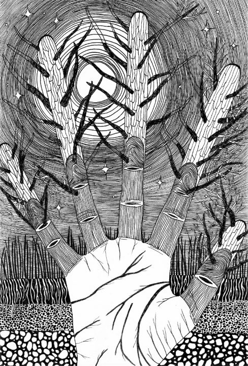 Fingertip Forest - Chloe Feint - Drawings & Illustration, Abstract ...