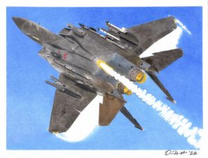 F-15E Flare - Owenaviation - Drawings & Illustration, Science ...