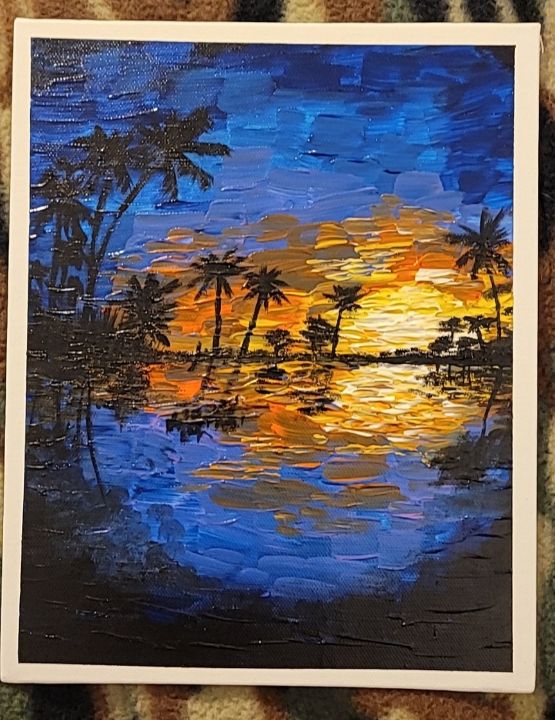*SOLD* Sunset in Paradise - Kim Warren_Art - Paintings & Prints ...