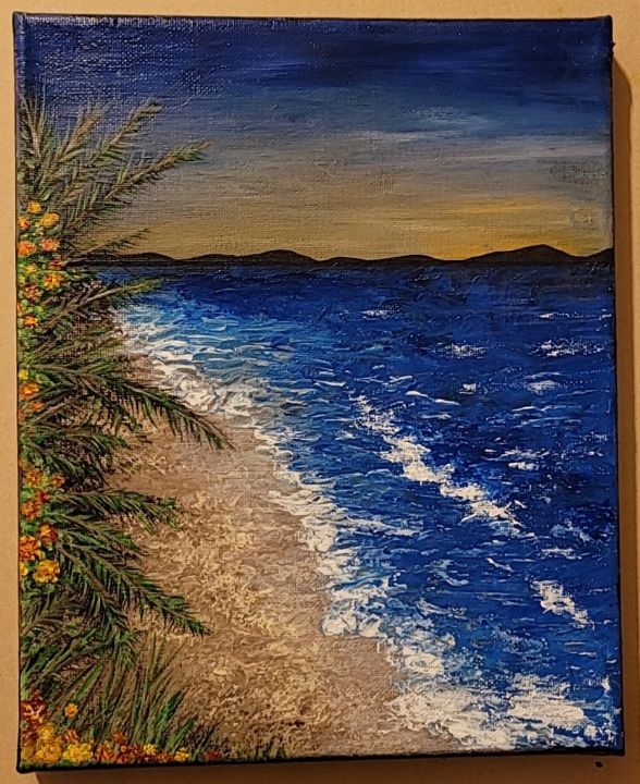 *SOLD* Hidden Beach - Kim Warren_Art - Paintings & Prints, Landscapes ...