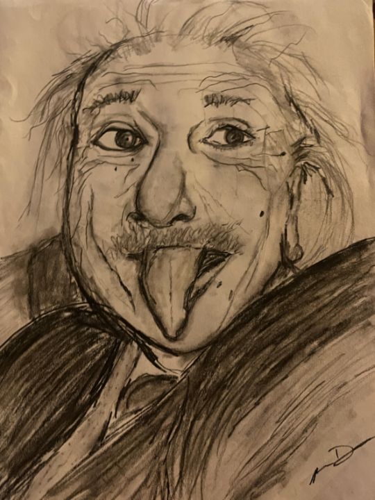 Albert Einstein Sketch - Kim Just Art - Drawings & Illustration, People ...