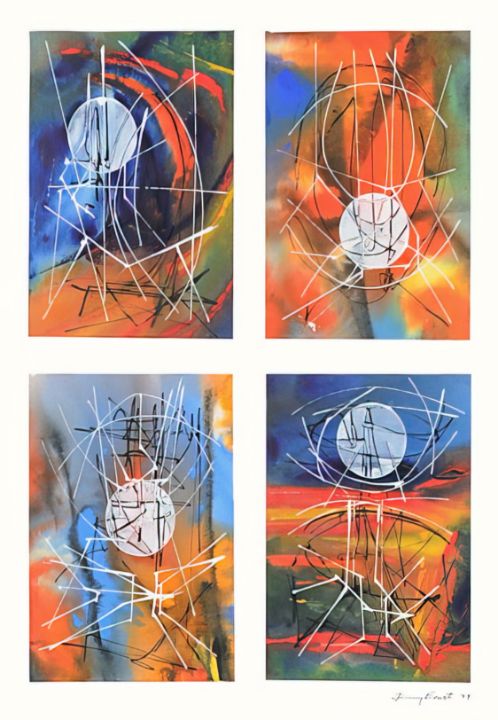 Four Days - 1979 - Jimmy Ernst - Paintings & Prints, Abstract ...