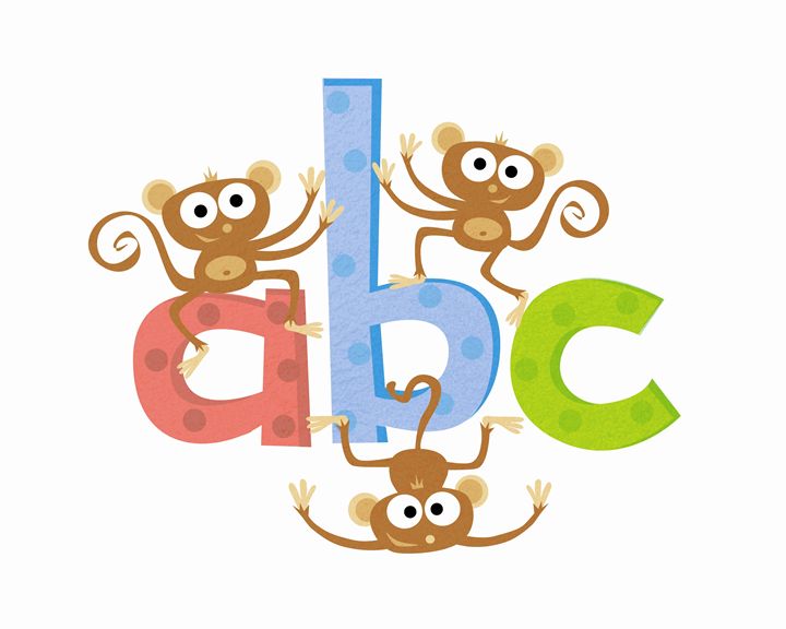 ABC Monkey Fun! - Brenda Sexton - Paintings & Prints, Childrens Art ...