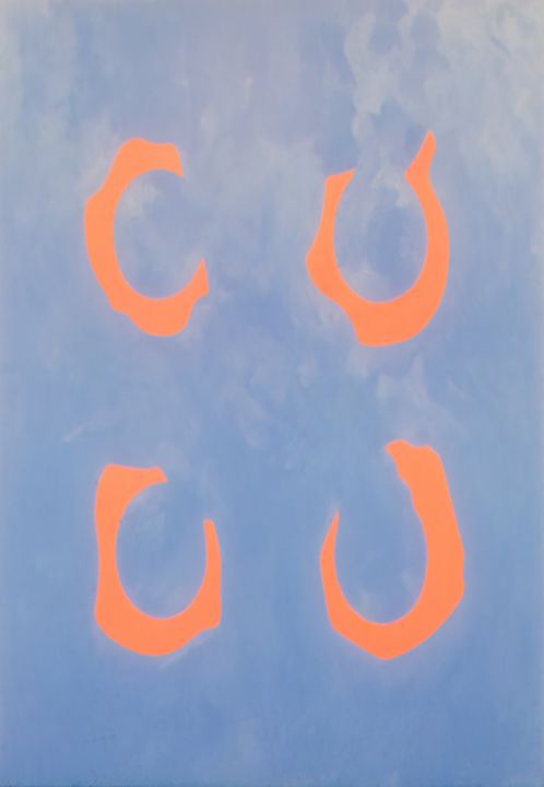 Red Chord - 1962 - Jeremy Moon - Paintings & Prints, Abstract ...