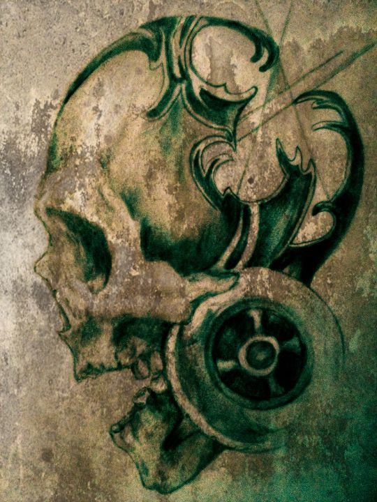 Carved in ink - Crypt show studio - Drawings & Illustration ...