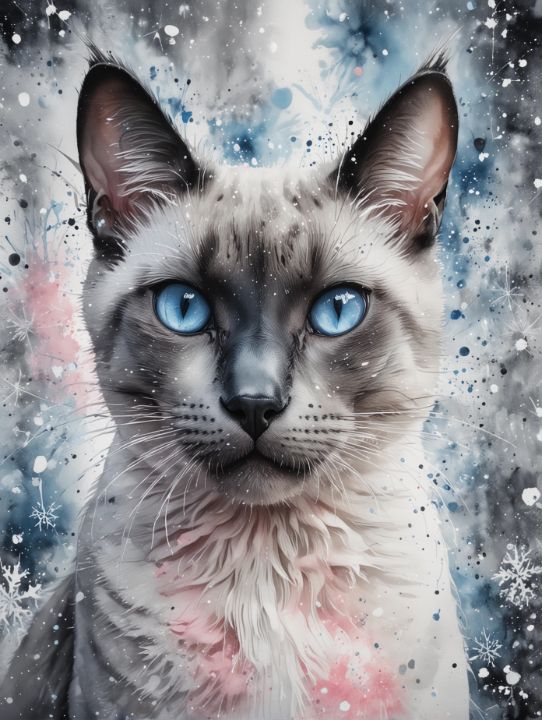Siamese Cat - Veronica Vegetable Vampire - Digital Art & AI, Animals ...