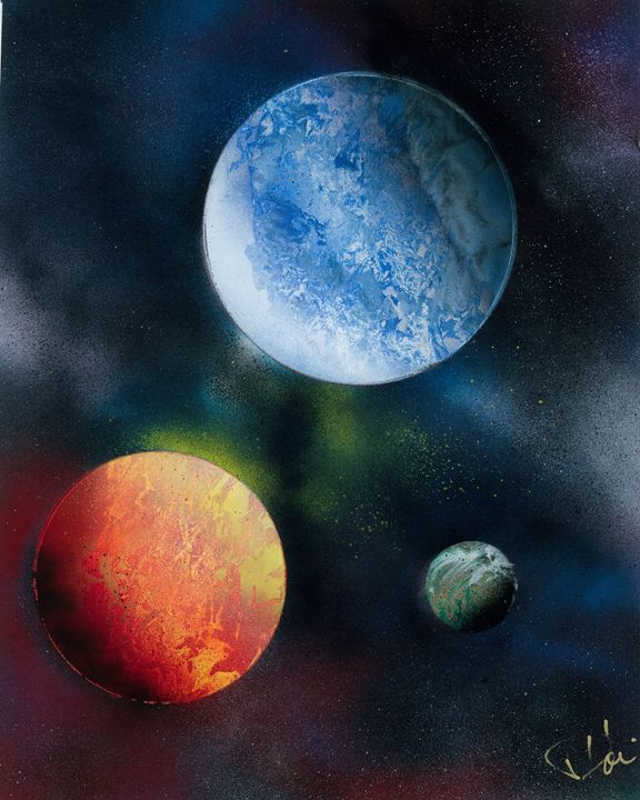 Celestial Triad - Illusions Ink Studio - Paintings & Prints, Astronomy ...