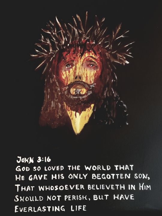 The Face of a Suffering Christ - Dream Imagery - Paintings & Prints ...