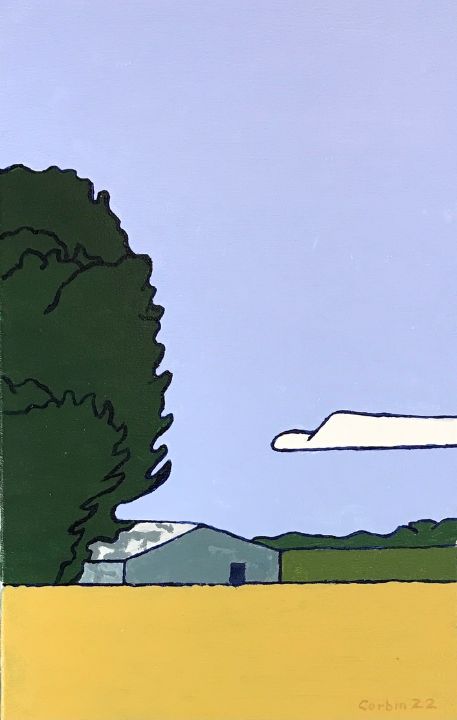 Gray Barn Big Treee - Ed Corbin's Art - Paintings & Prints, Buildings ...