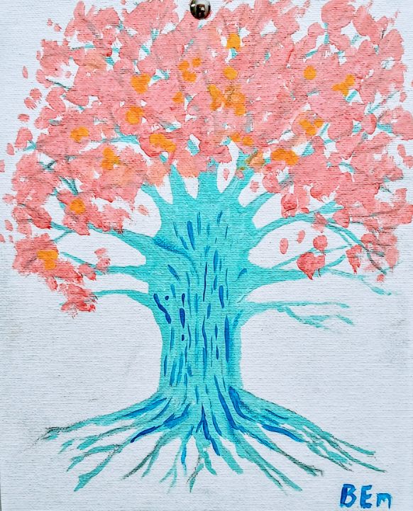 Happiness Tree - Bert Emanuel Art - Paintings & Prints, Abstract ...