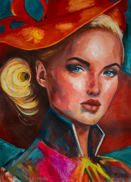 Anna - Aranka Fazekas - Paintings & Prints, People & Figures, Female ...