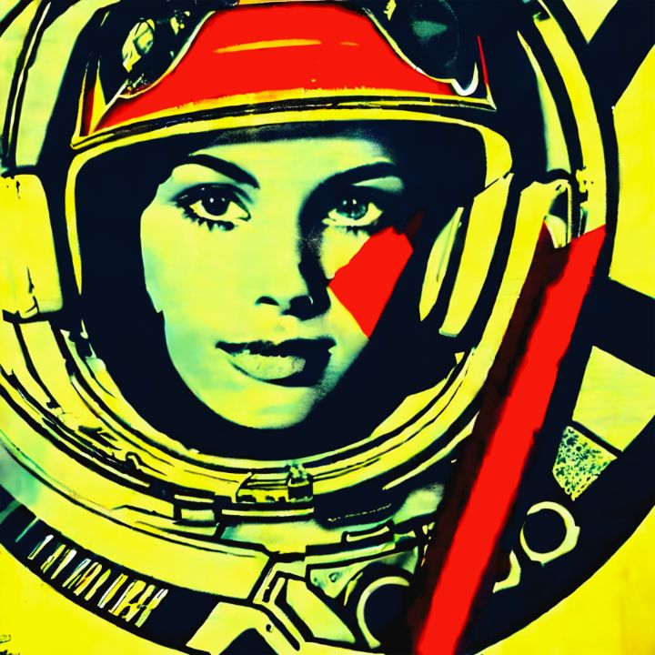 Astronaut girl graffiti | street art - Cicero Spin - Paintings & Prints ...