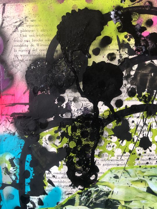 Mix media abstract art | Street-art - Cicero Spin - Paintings & Prints ...