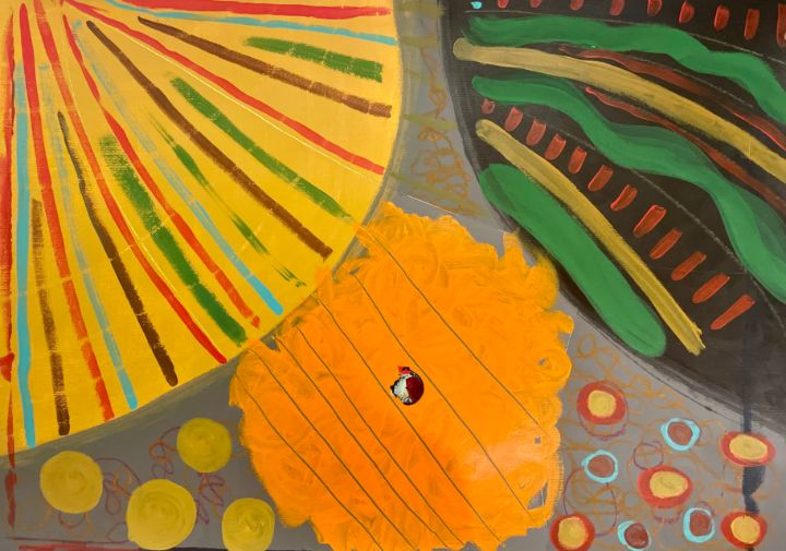 Solar - Arte Pollick - Paintings & Prints, Abstract, Irregular Forms ...