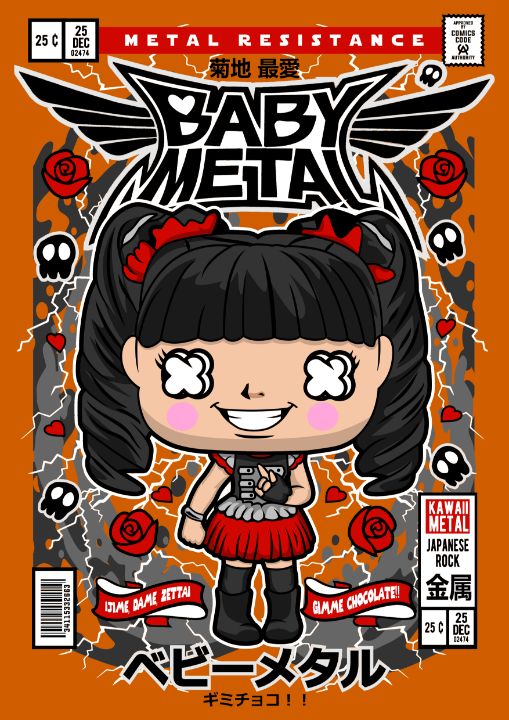 Baby Metal - Digital Print - Digital Art, Entertainment, Music, Metal ...