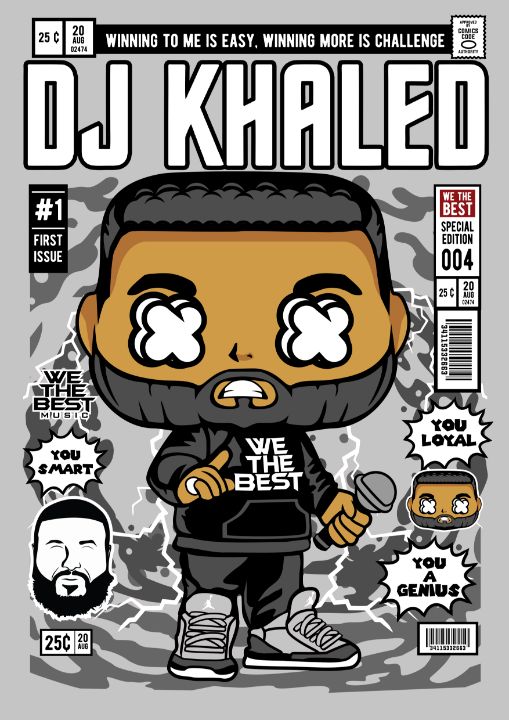 DJ Khaled - Digital Print - Digital Art & AI, Entertainment, Music, Club, Dance, & Electronica ...