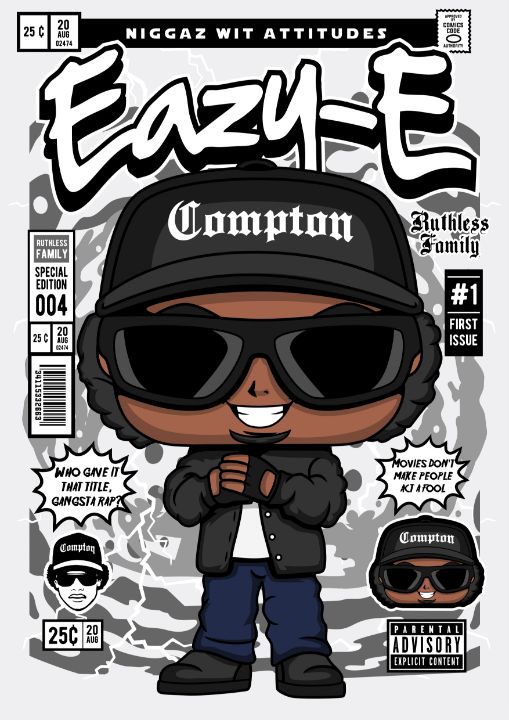 easy e hip hop pioneer - Digital Print - Digital Art & AI ...