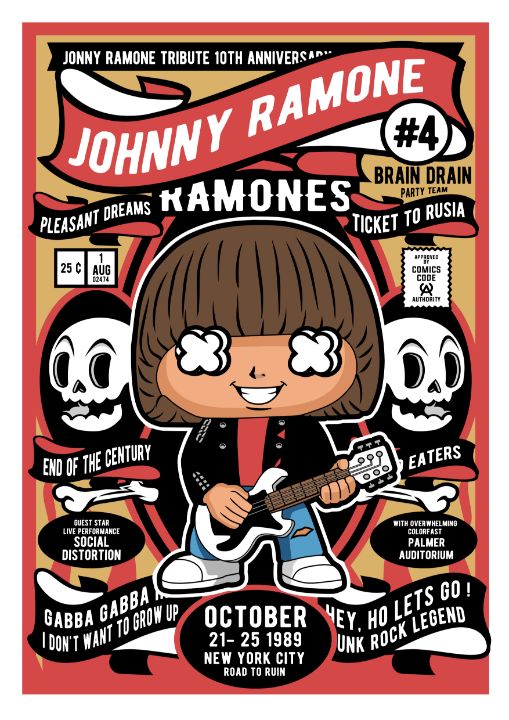 Johnny Ramone the ramones - Digital Print - Digital Art & AI ...