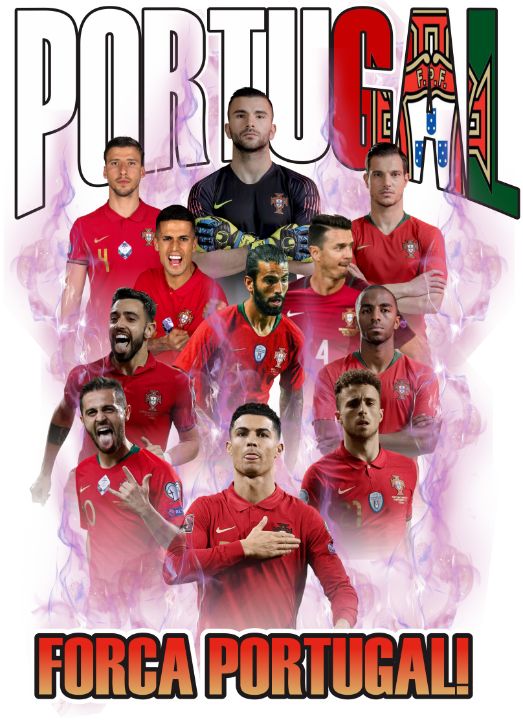 Portugal National Team Football - Digital Print - Drawings ...