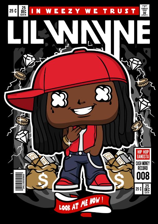 Lil wayne fanart - Digital Print - Digital Art & AI, Entertainment ...