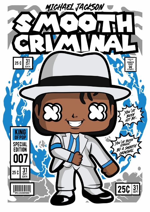 Michael Jackson chibi fanart - Digital Print - Digital Art & AI ...