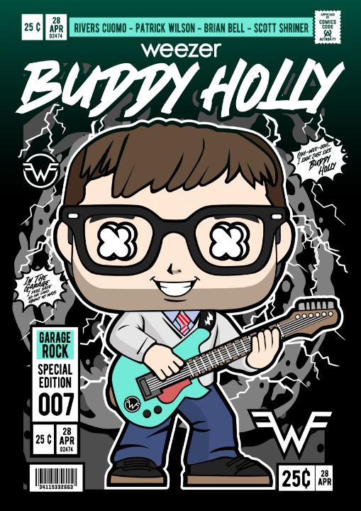 weezer chibi fanart - Digital Print - Digital Art, Entertainment, Music ...