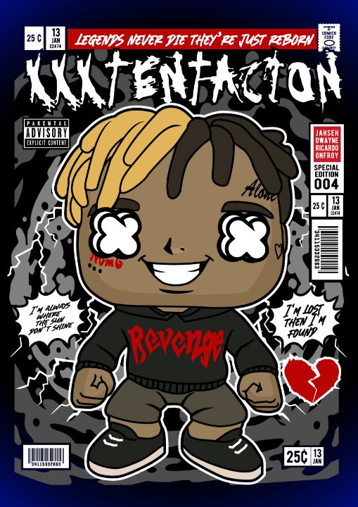 XXXTentacion - Digital Print - Digital Art & AI, Entertainment, Music ...