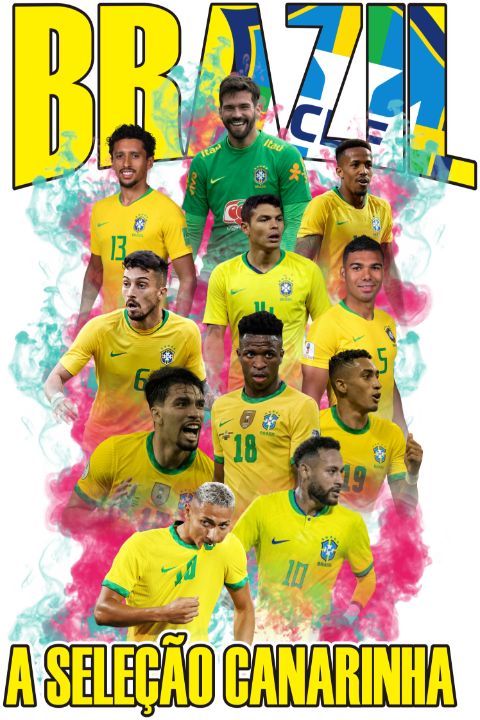 Brazil Selecao - Digital Print - Digital Art & AI, Sports & Hobbies ...