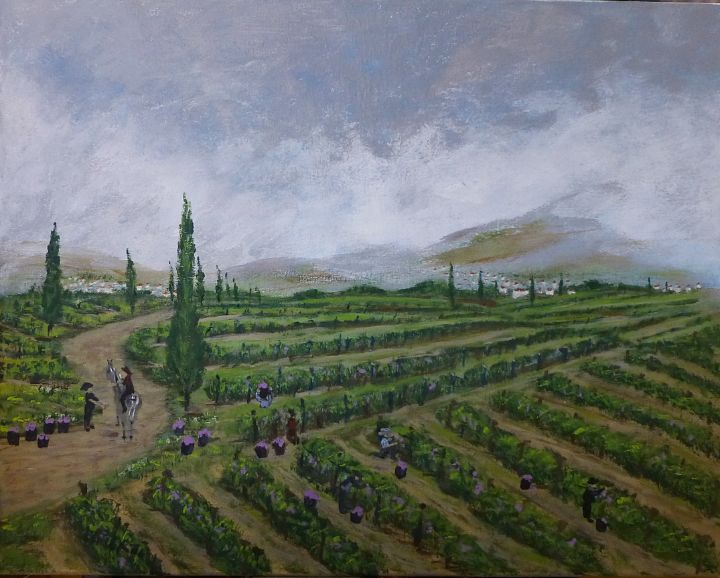 Rush To Harvest - Lucia Alberti - Paintings & Prints, Landscapes ...