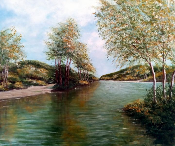 Bliss - Lucia Alberti - Paintings & Prints, Landscapes & Nature, Lakes ...