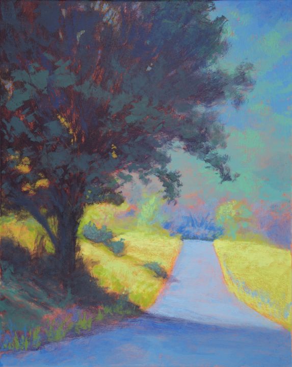 Sunny Blue Path - Matt Dominger - Paintings & Prints, Landscapes ...