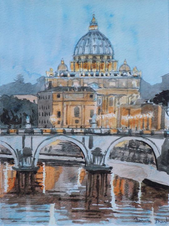 St. Peter's, Rome - JamesShandArtist - Paintings & Prints, Buildings ...